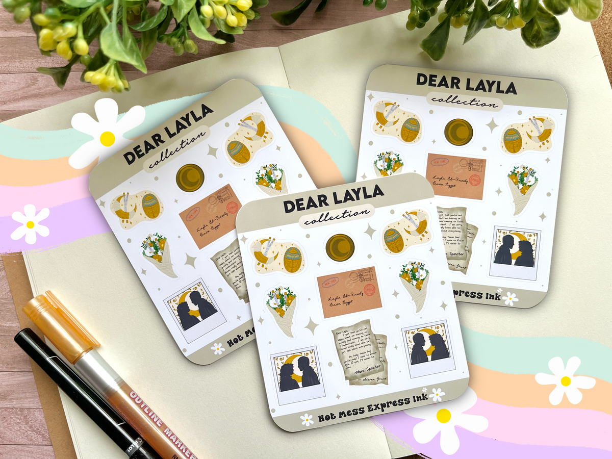 Dear Layla Sticker Sheet – Hot Mess Express Ink